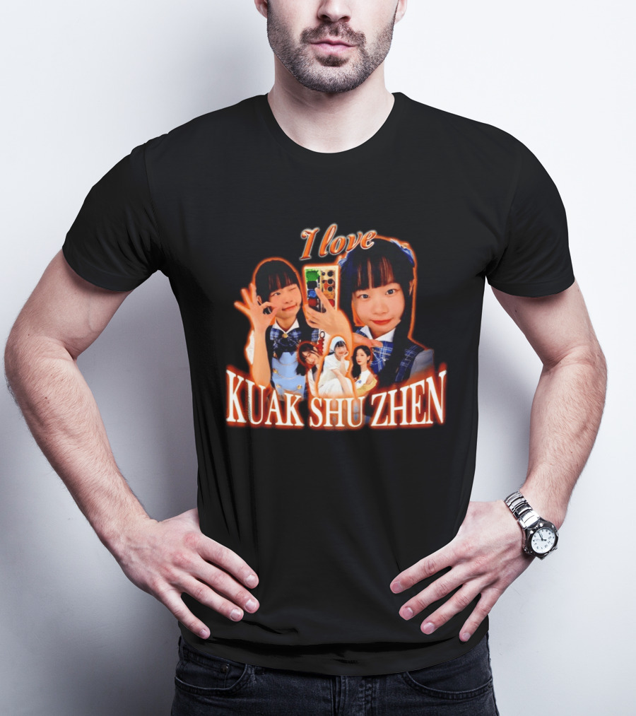 I Love Kuak Shu Zhen Selfie Style School Uniform T-Shirt