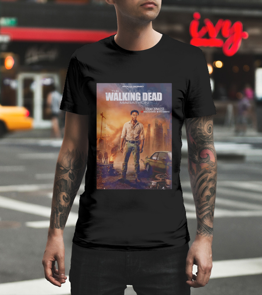 IShowSpeed The Walking Dead Marathon Today 2PM EST YouTube Twitch T-Shirt