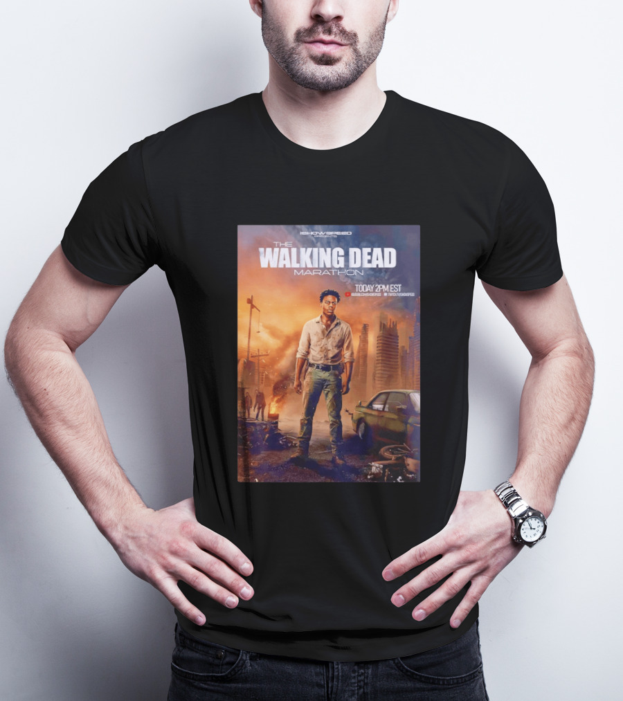 IShowSpeed The Walking Dead Marathon Today 2PM EST YouTube Twitch T-Shirt