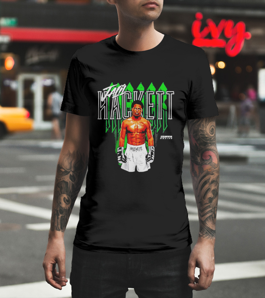 Jalil Hackett Signature Boxing Fighter Name Zuffa Boxing T-Shirt