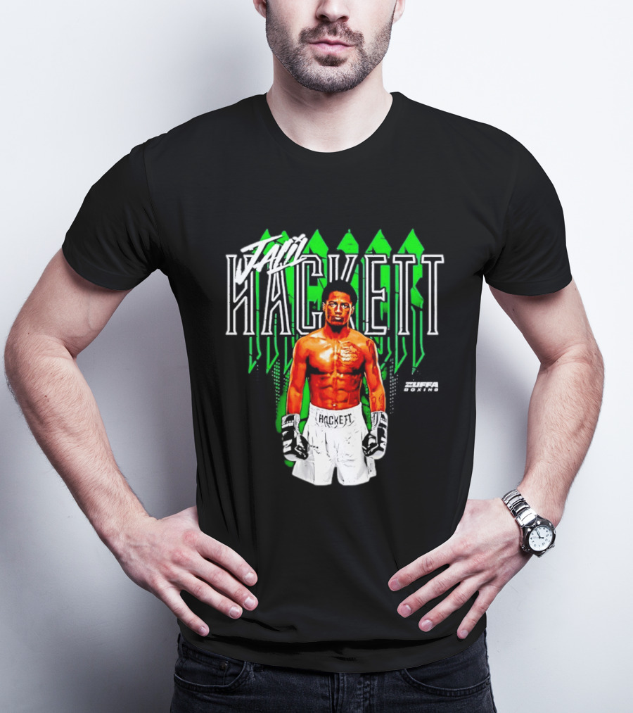 Jalil Hackett Signature Boxing Fighter Name Zuffa Boxing T-Shirt