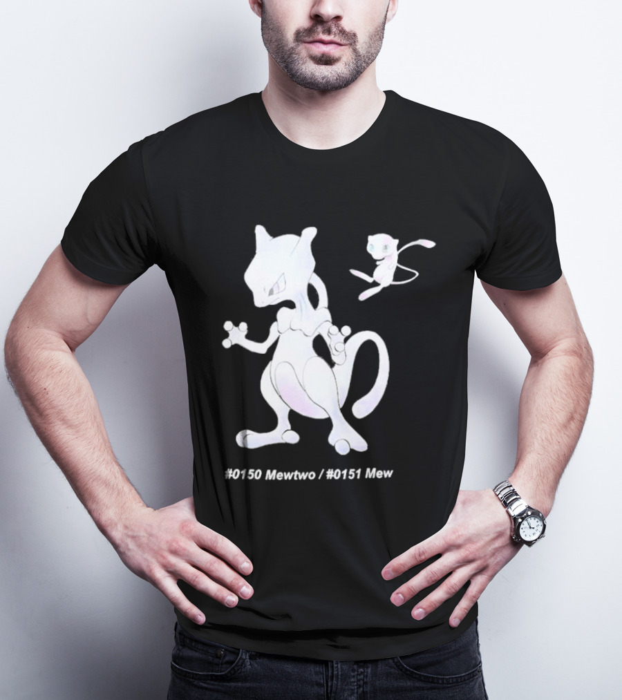 UNIQLO X Pokemon 30th Anniversary Mewtwo Mew #150 #151 T-Shirt