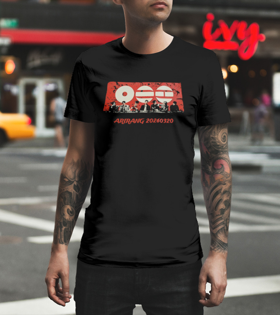 Arirang 20260320 BTS Circle Korean T-Shirt
