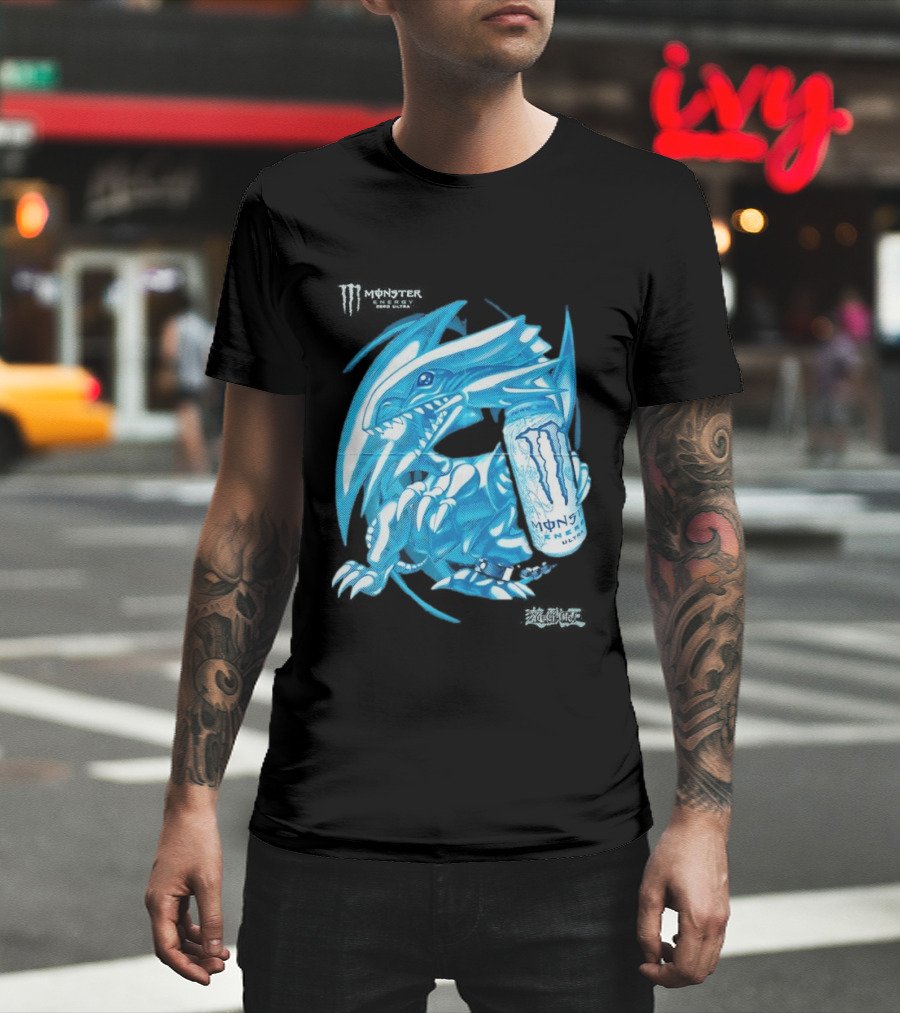 Blue Eyes White Dragon Monster Energy Zero Ultra Collaboration T-Shirt