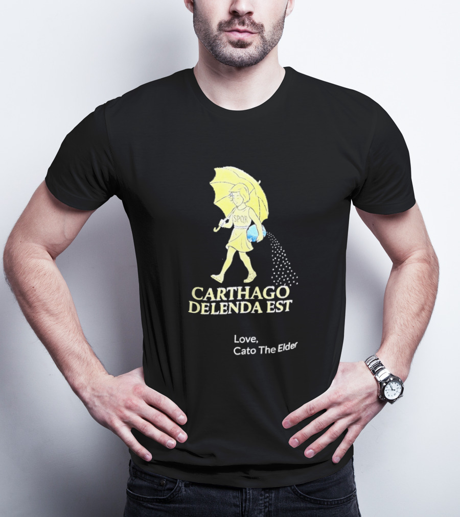 Carthago Delenda Est Love Cato The Elder Retro Salt Girl T-Shirt