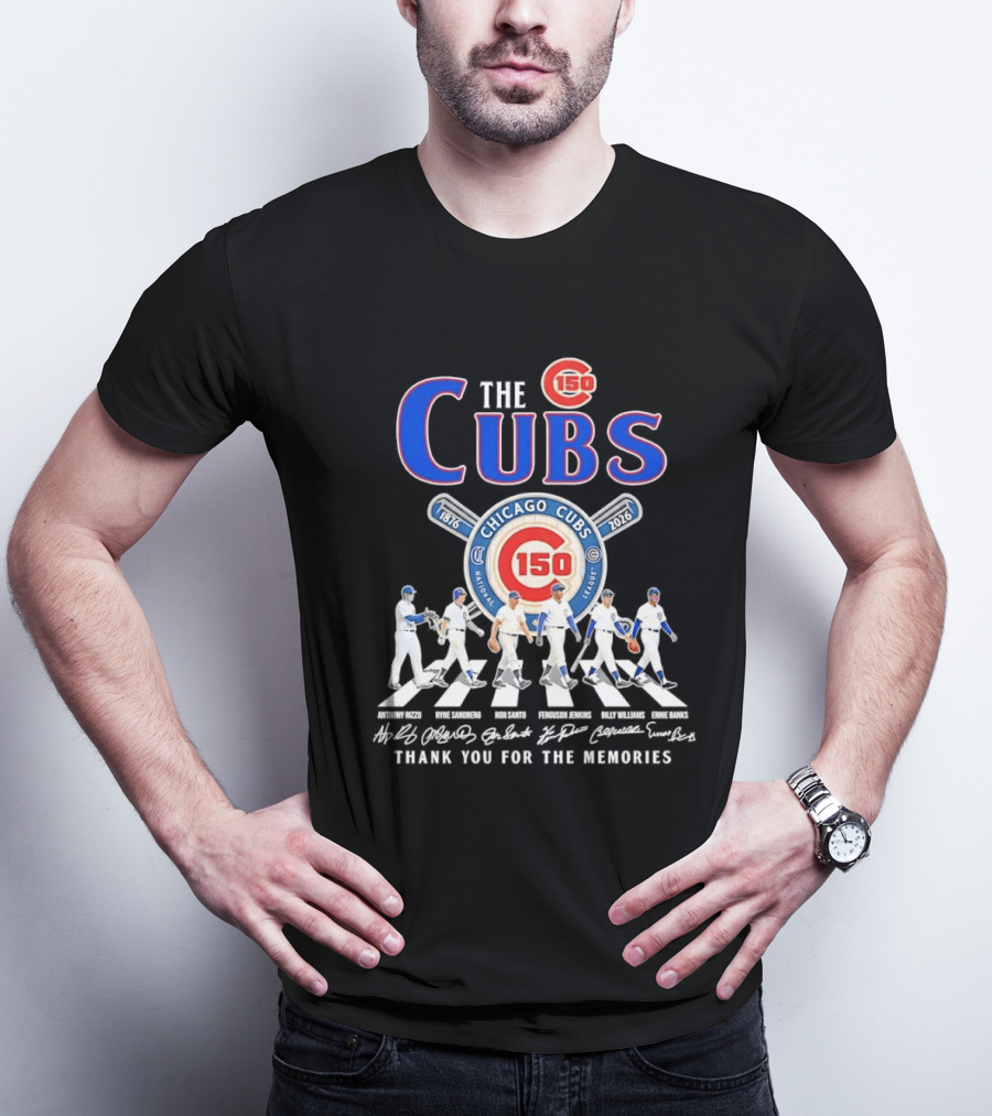 Chicago Cubs 150th Anniversary 1876 2026 Thank You For The Memories T-Shirt
