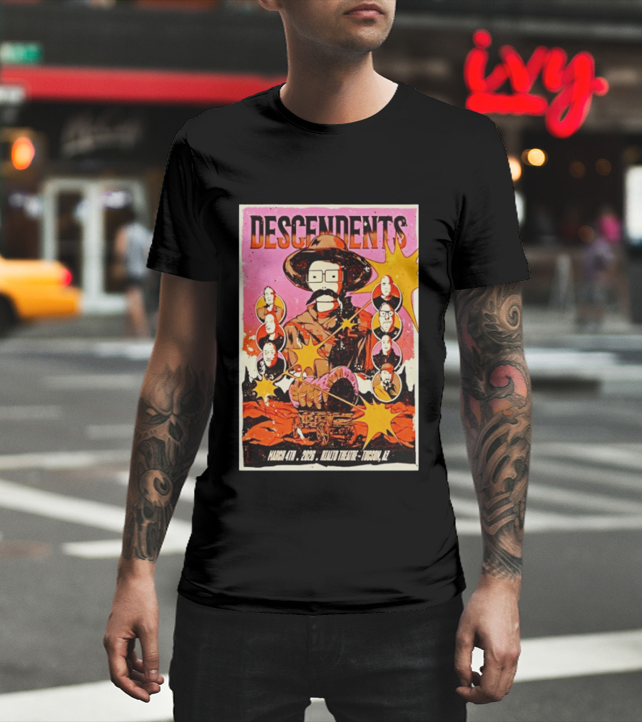Descendents March 4th 2026 Rialto Theatre Tucson AZ T-Shirt