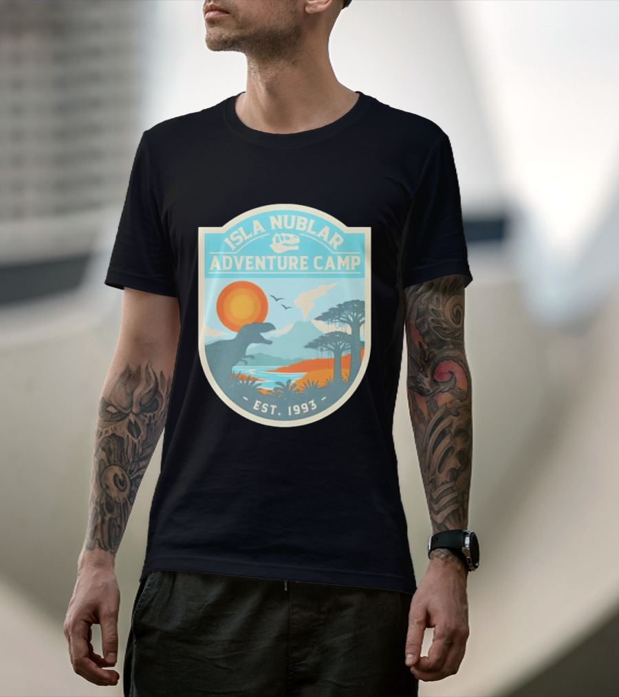 Isla Nublar Adventure Camp Dinosaur Island Est 1993 T-Shirt