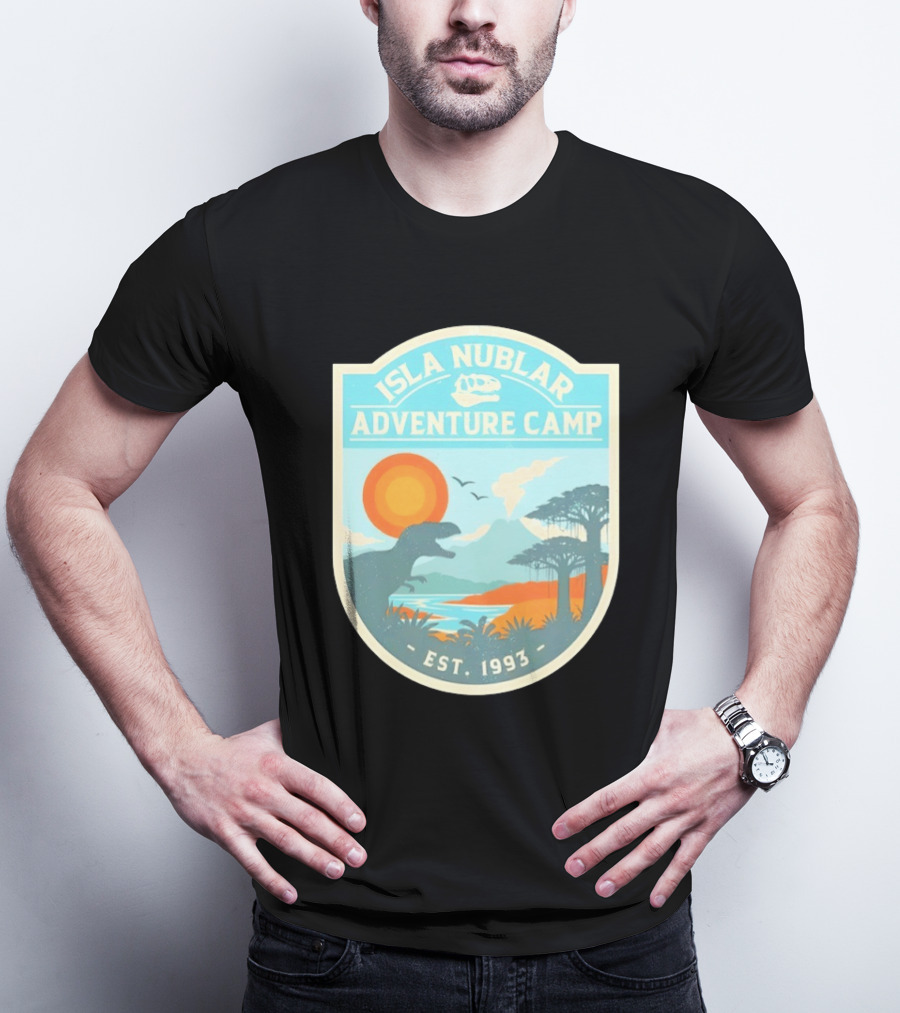 Isla Nublar Adventure Camp Dinosaur Island Est 1993 T-Shirt