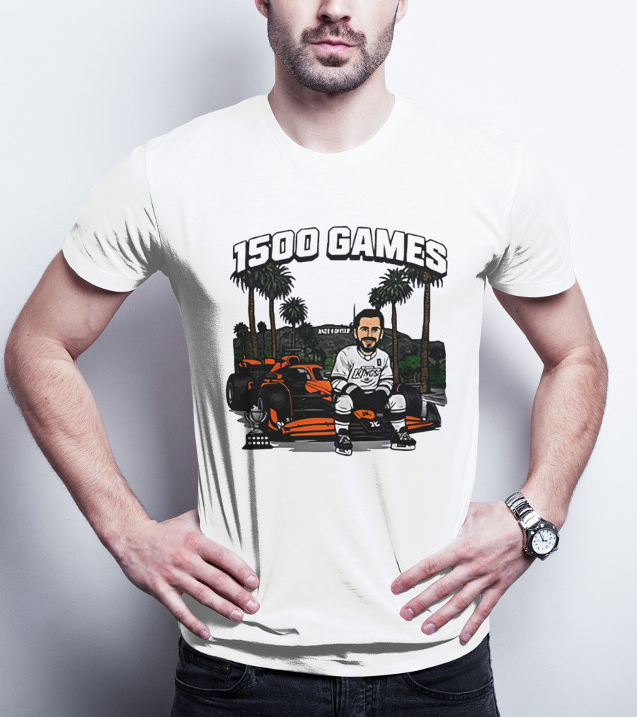 Los Angeles Kings Anze Kopitar 1500 Games Celebration 2026 T-Shirt