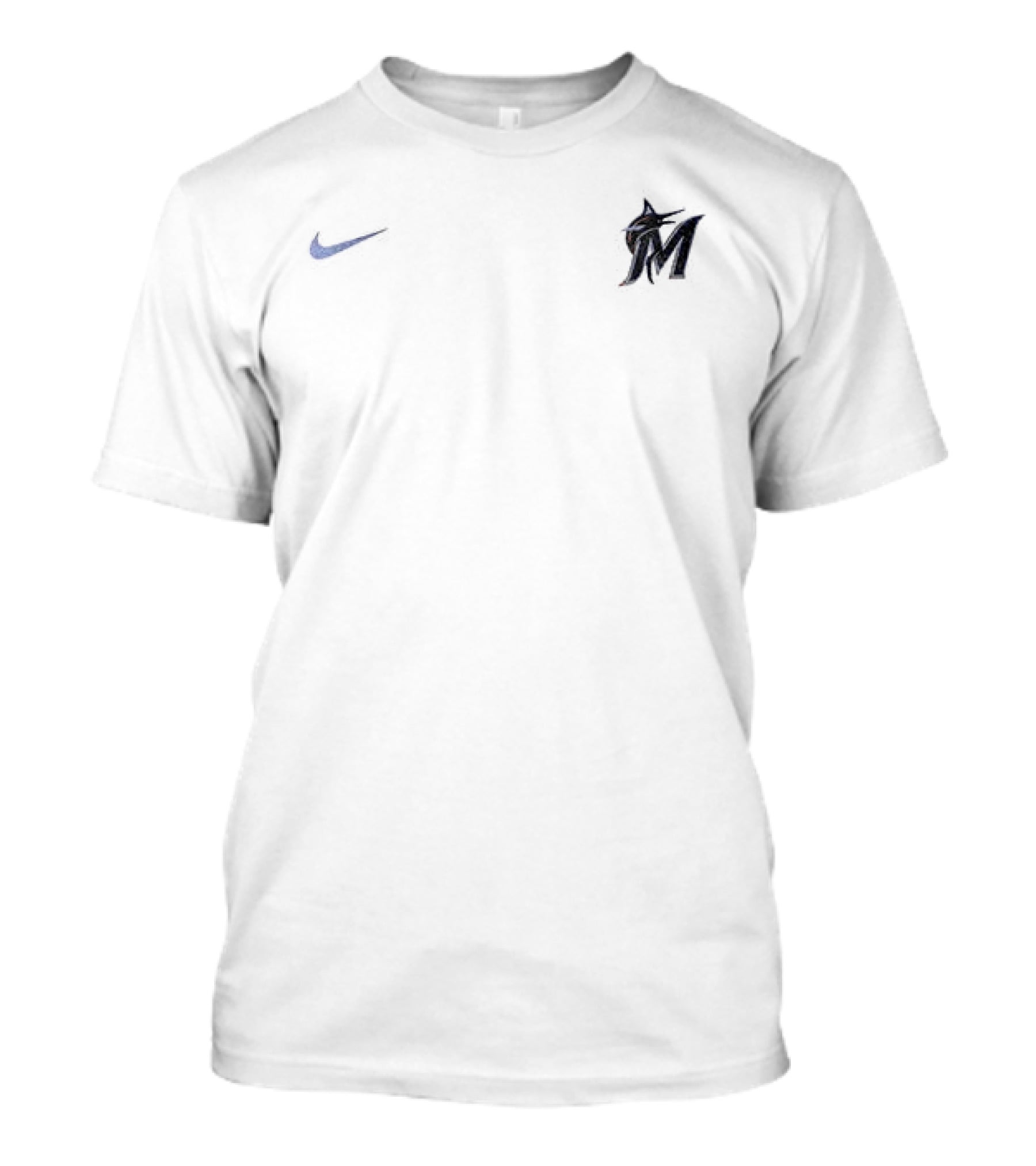 Miami Marlins M Logo Iconography T-Shirt