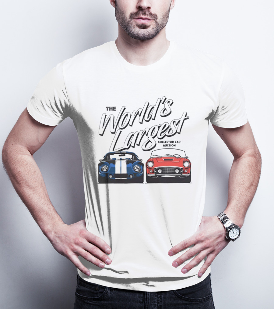 The World's Largest Collector Car Auction Blue And Red Cars T-Shirt
