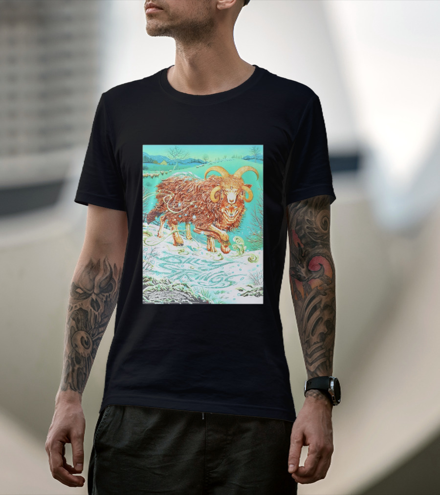 Billy Strings Asheville North Carolina 2026 Sheep Face T-Shirt