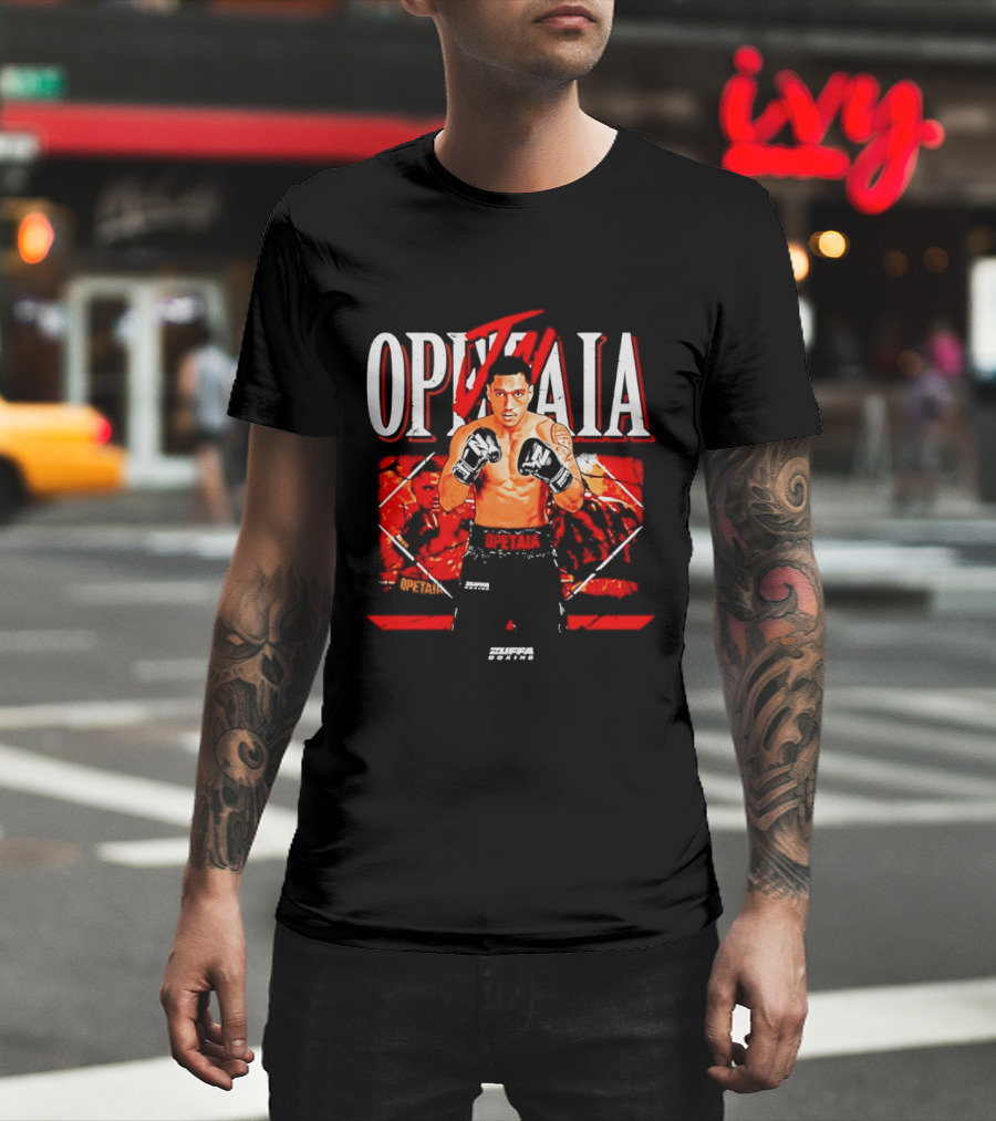 Jai Opetaia Boxing Zuffa Fighter Dynamic Pose T-Shirt