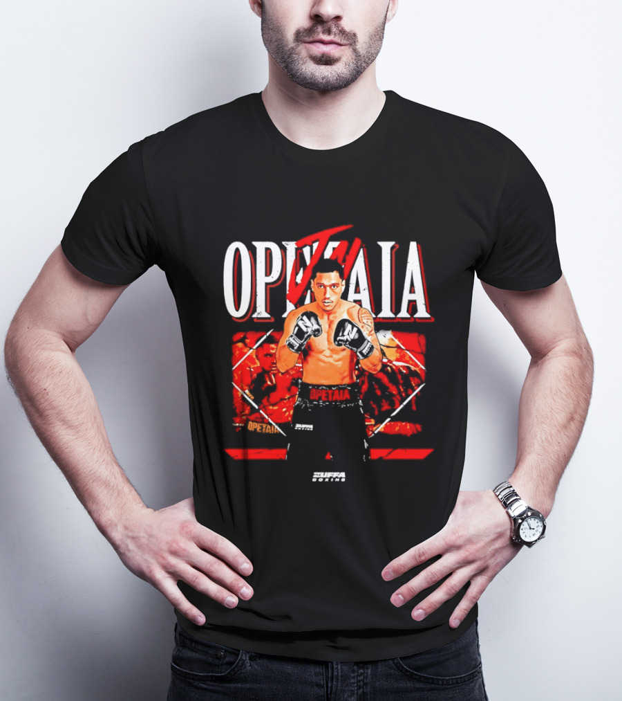Jai Opetaia Boxing Zuffa Fighter Dynamic Pose T-Shirt