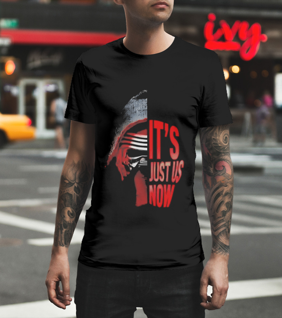 Kylo Ren It's Just Us Now Red Mask T-Shirt