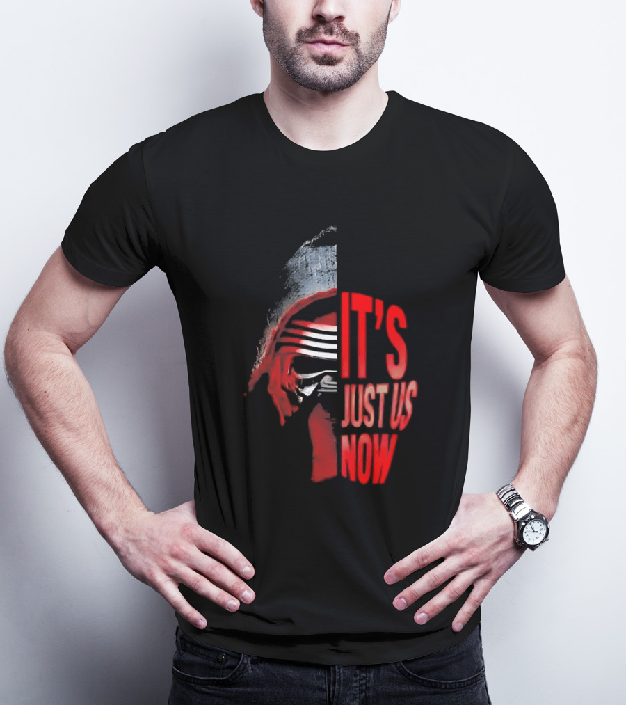 Kylo Ren It's Just Us Now Red Mask T-Shirt