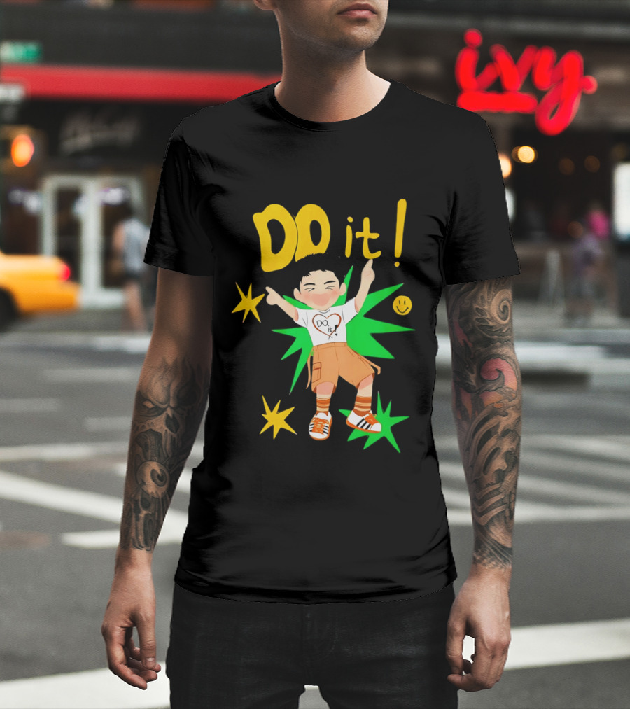 Do It Doh Kyungsoo Asia Concert Tour Cartoon Heart Starburst T-Shirt