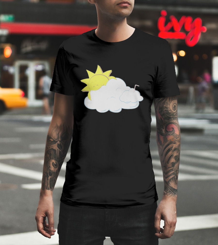 Sun Eating A Cloud Cartoon T-Shirt