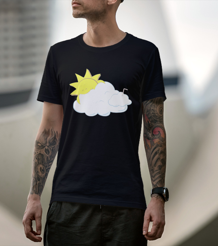 Sun Eating A Cloud Cartoon T-Shirt
