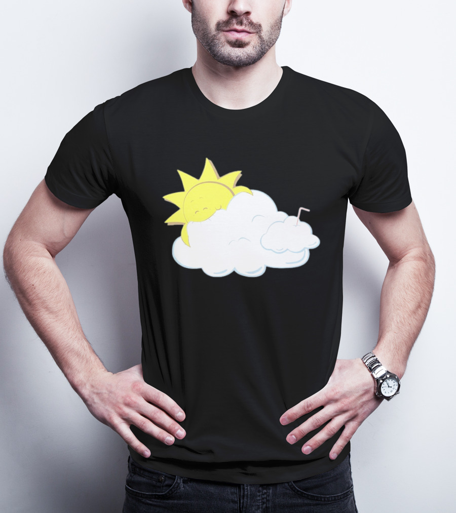 Sun Eating A Cloud Cartoon T-Shirt