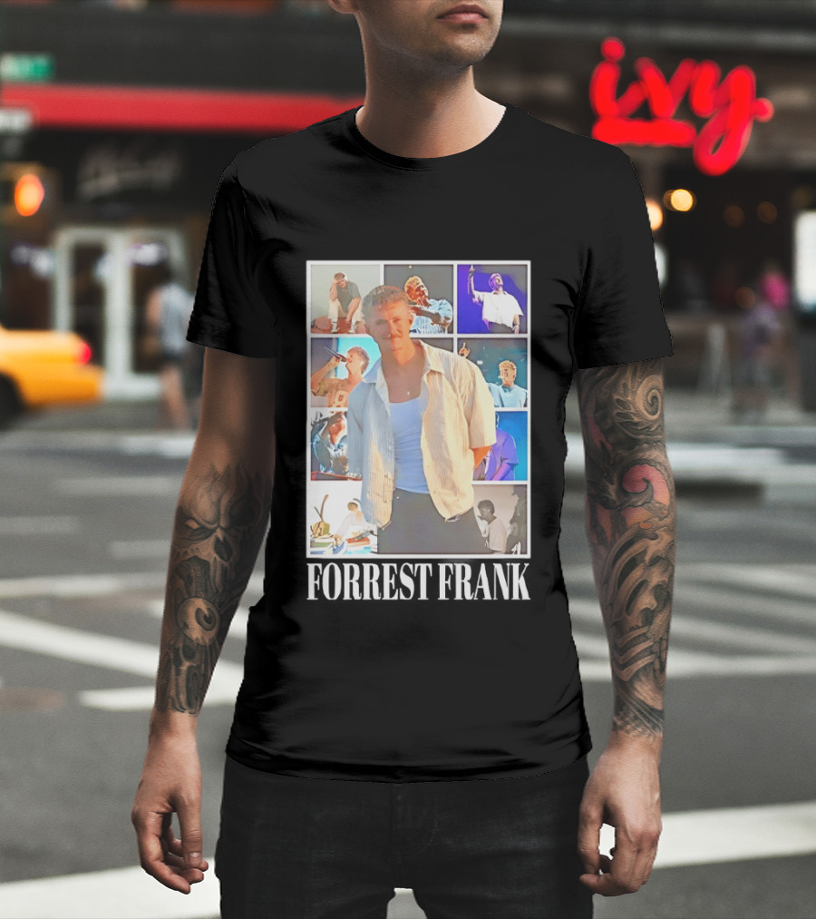 Forrest Frank Tour 2023 Live Performance Collage T-Shirt