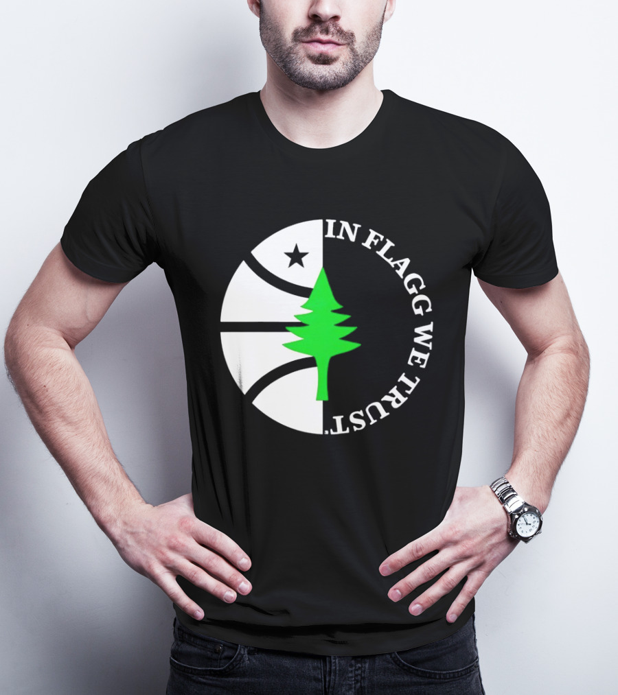 Naji Marshall In Flagg We Trust Basketball Tree Star T-Shirt
