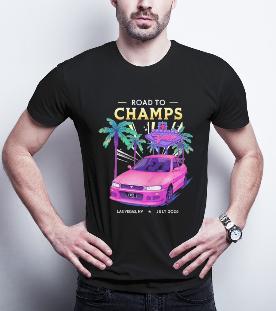Road To Champs Faze Welcome Las Vegas 2026 T-Shirt