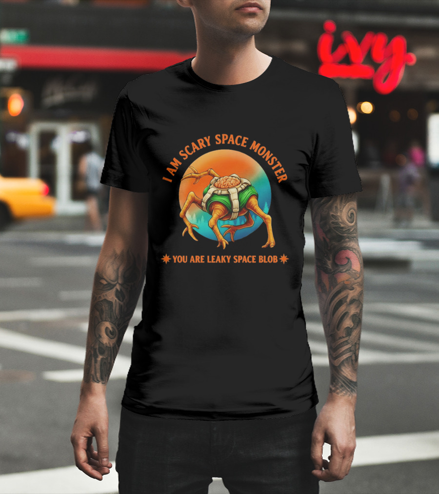 Rocky Project Hail Mary I Am Scary Space Monster You Are Leaky Space Blob T-Shirt