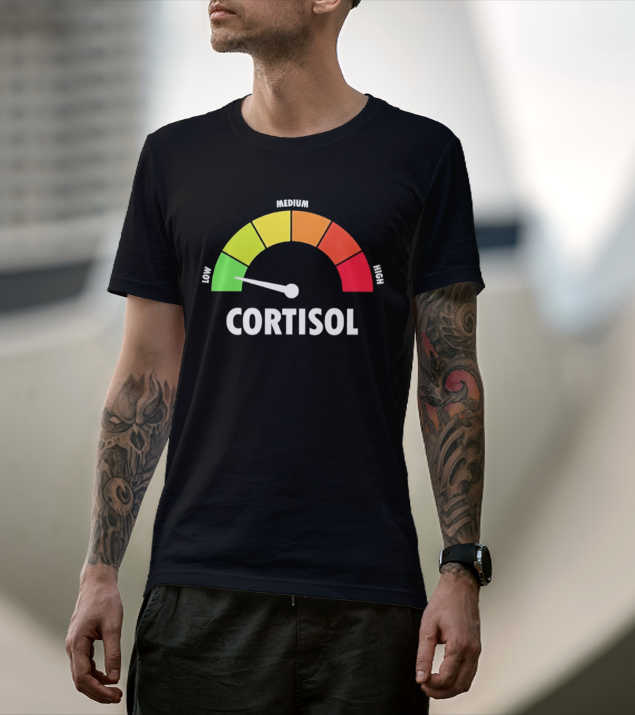 Low Medium High Cortisol Meter T-Shirt