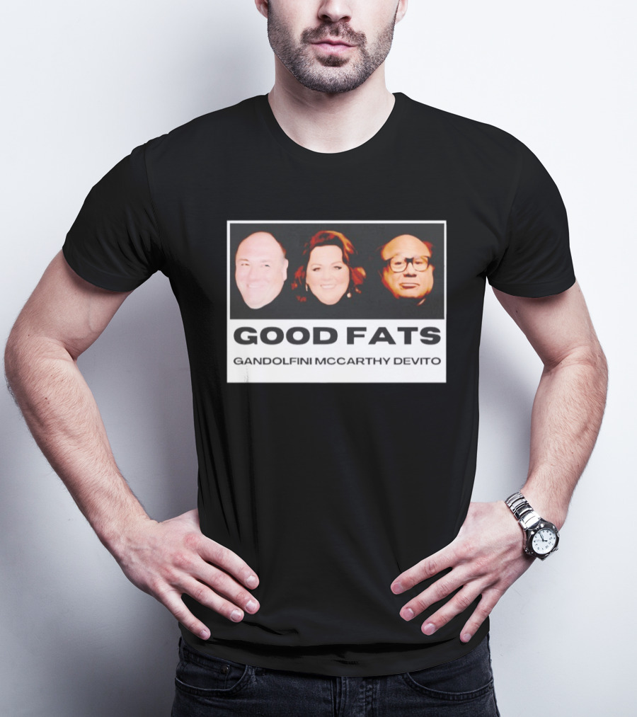 Good Fats Gandolfini McCarthy Devito Faces T-Shirt