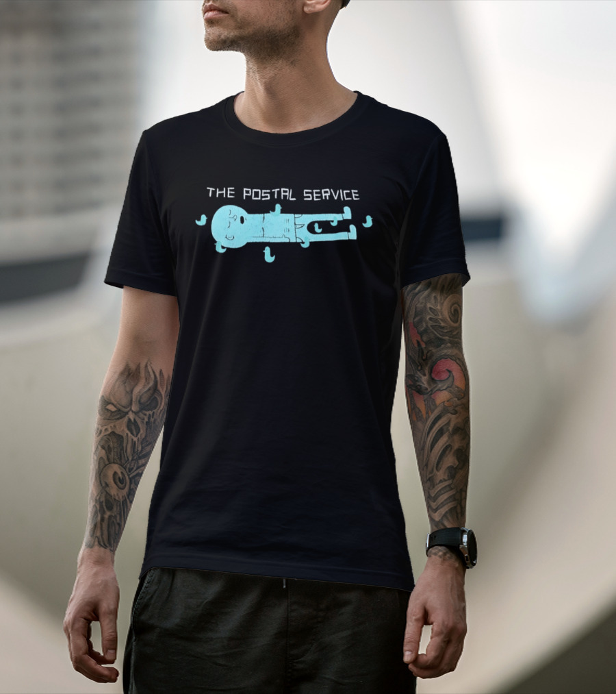 The Postal Service Key Imagery With Blue Bird T-Shirt