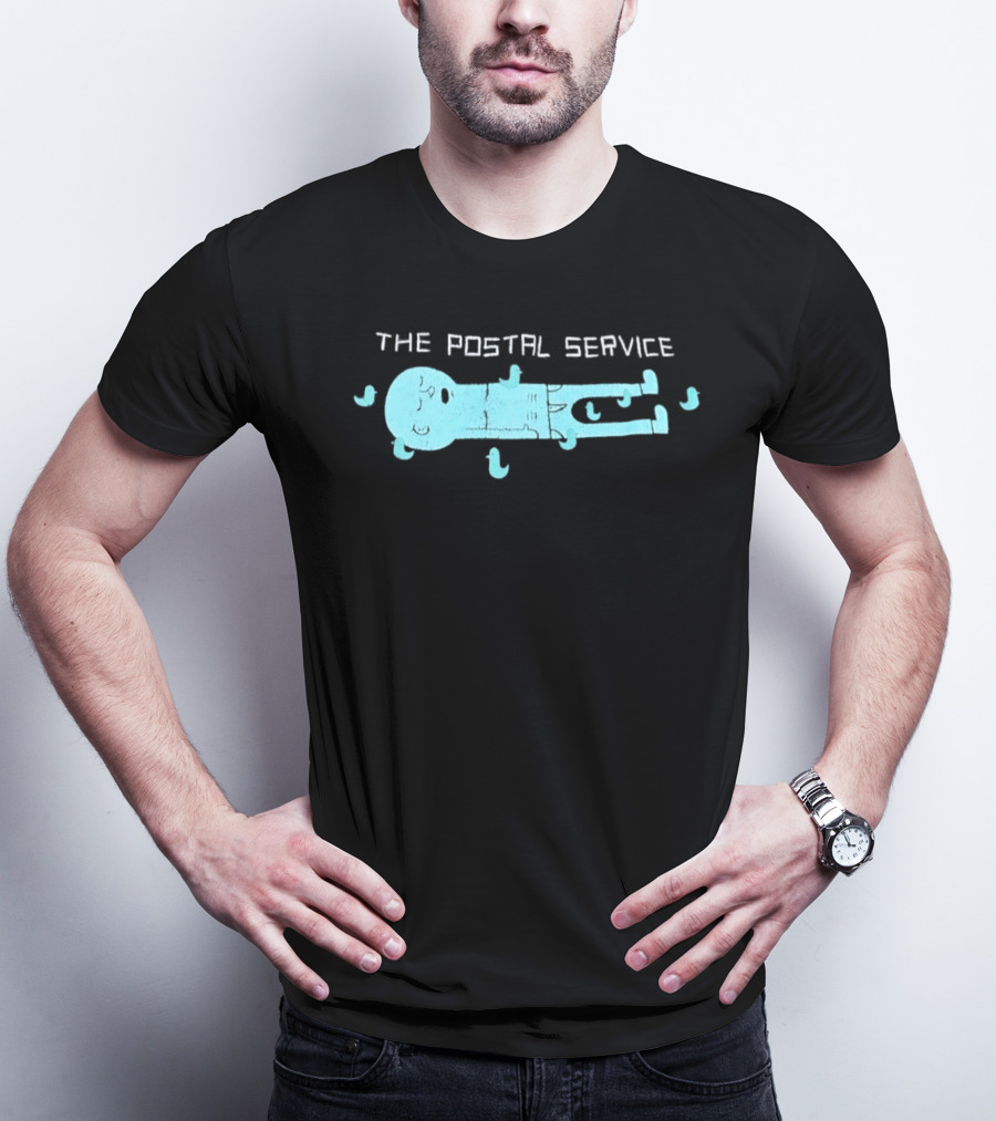 The Postal Service Key Imagery With Blue Bird T-Shirt