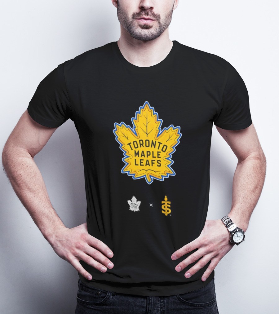 Toronto Maple Leafs Toronto Sceptres Collaboration Yellow Maple Leaf T-Shirt