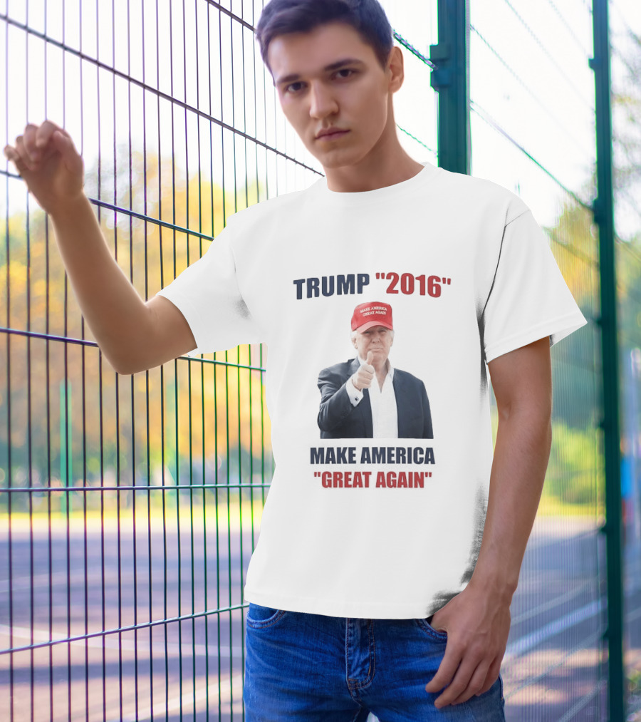 Trump 2016 Make America Great Again Hat Thumbs Up T-Shirt
