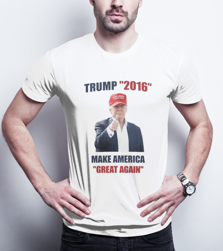 Trump 2016 Make America Great Again Hat Thumbs Up T-Shirt