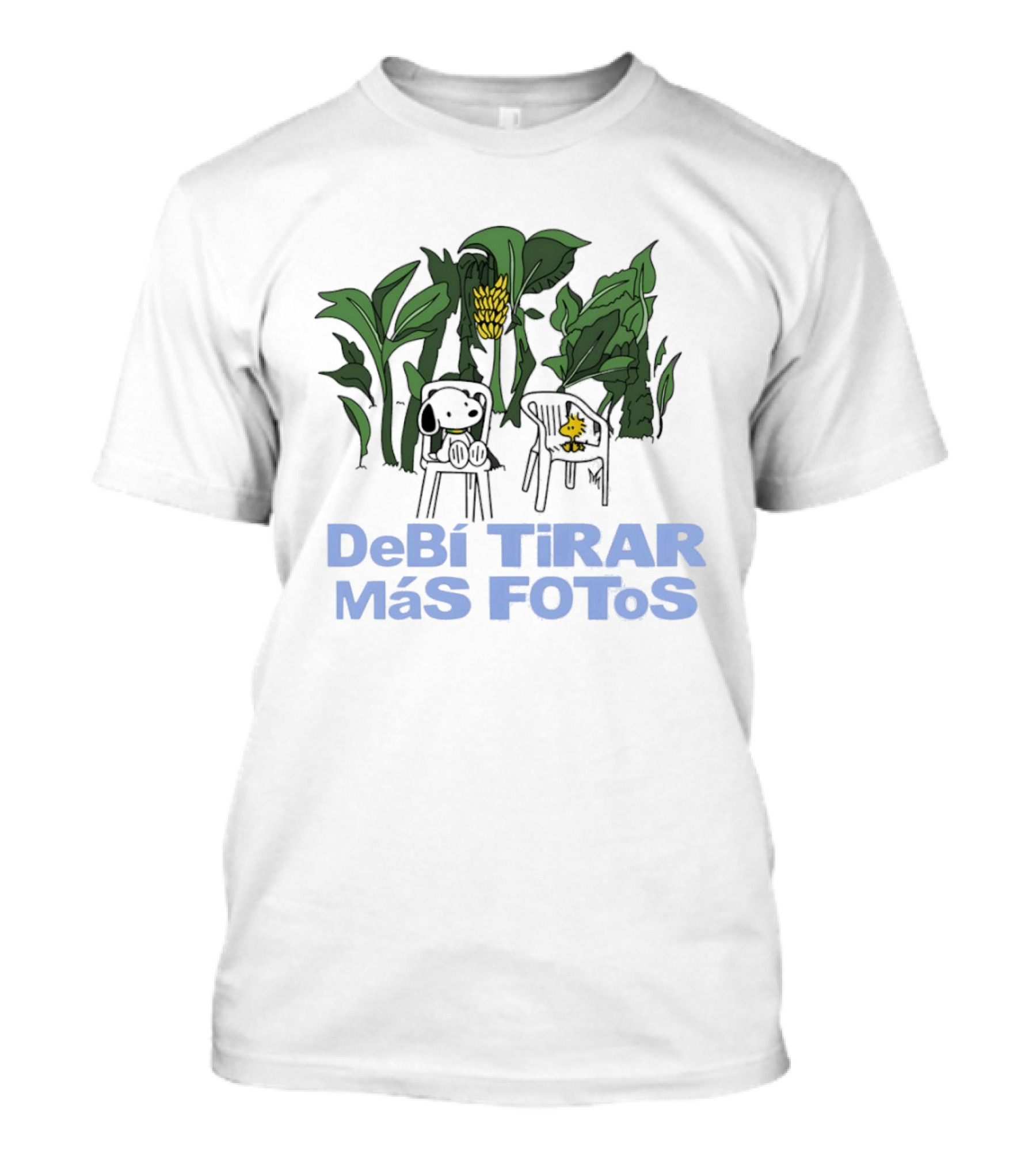 Peanuts Characters Snoopy Woodstock Debí Tirar Más Fotos Banana Plantation T-Shirt