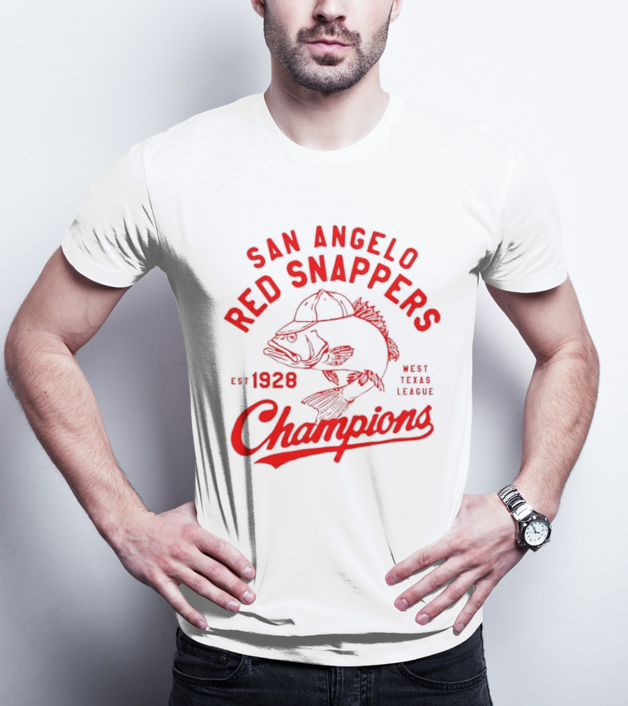 San Angelo Red Snappers Champions Est 1928 Herders Baseball Teams Defunct T-Shirt