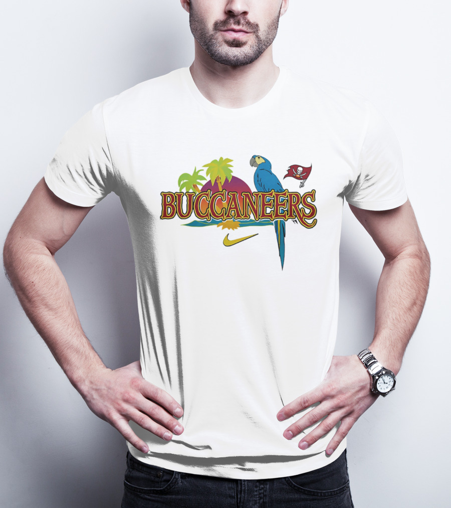 Tampa Bay Buccaneers Tropical Parrot Nike Buccaneers T-Shirt