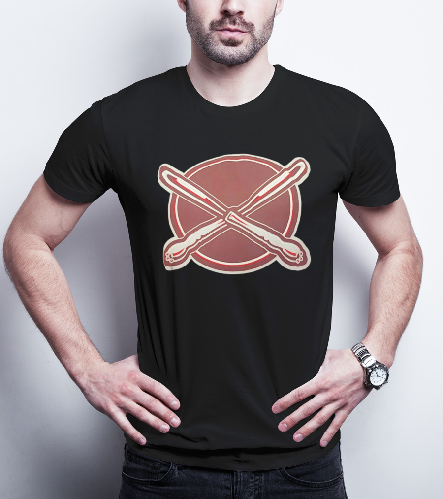 Baseball Crossed Bats Buffalo Sabres T-Shirt
