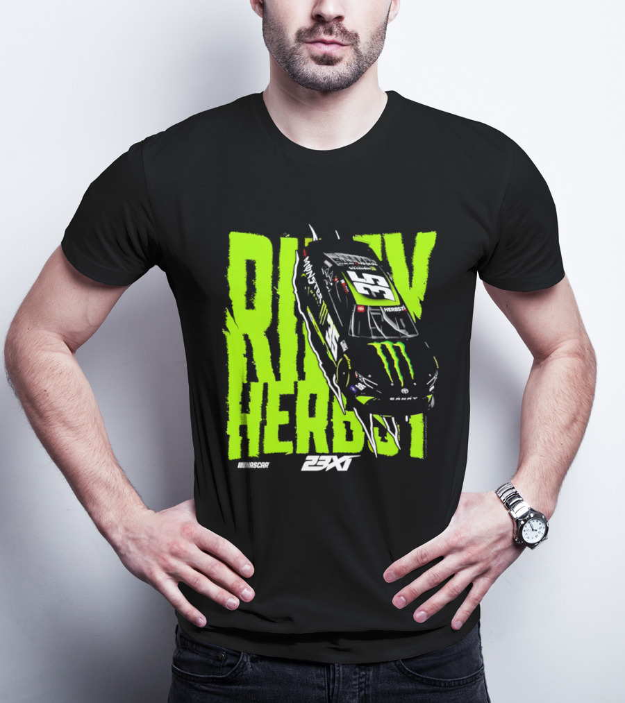 Riley Herbst No 35 Toyota Camry Monster Energy Racing 23XI NASCAR T-Shirt