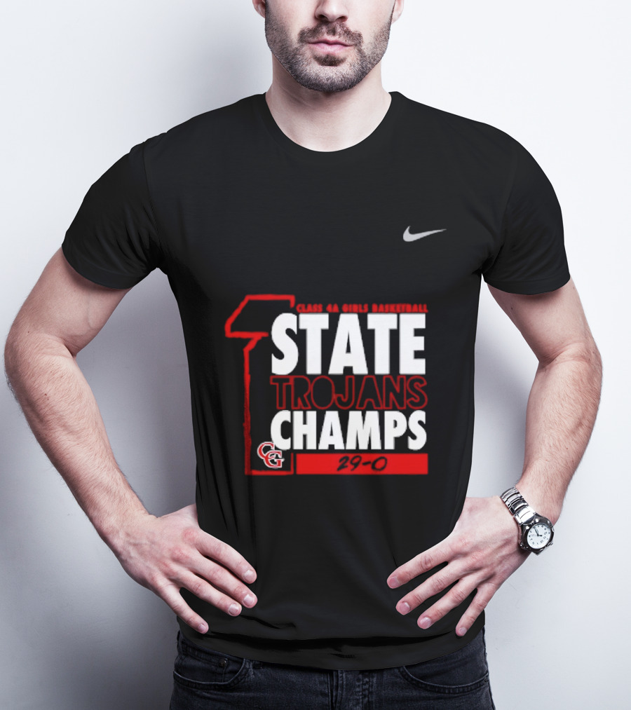 Center Grove Trojans Girls Basketball Class 4A State Champs 29 0 Nike T-Shirt