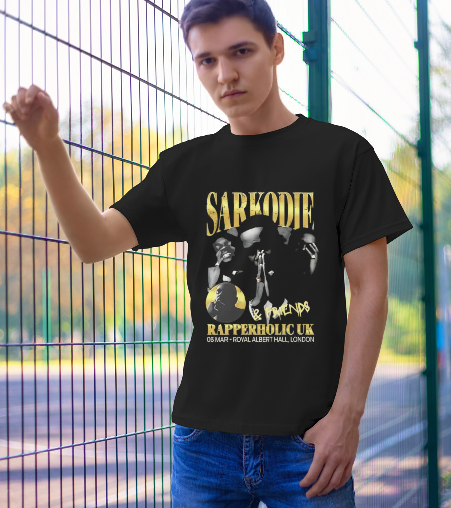 Sarkodie And Friends Rapperholic UK Made Of Black London 2015 T-Shirt