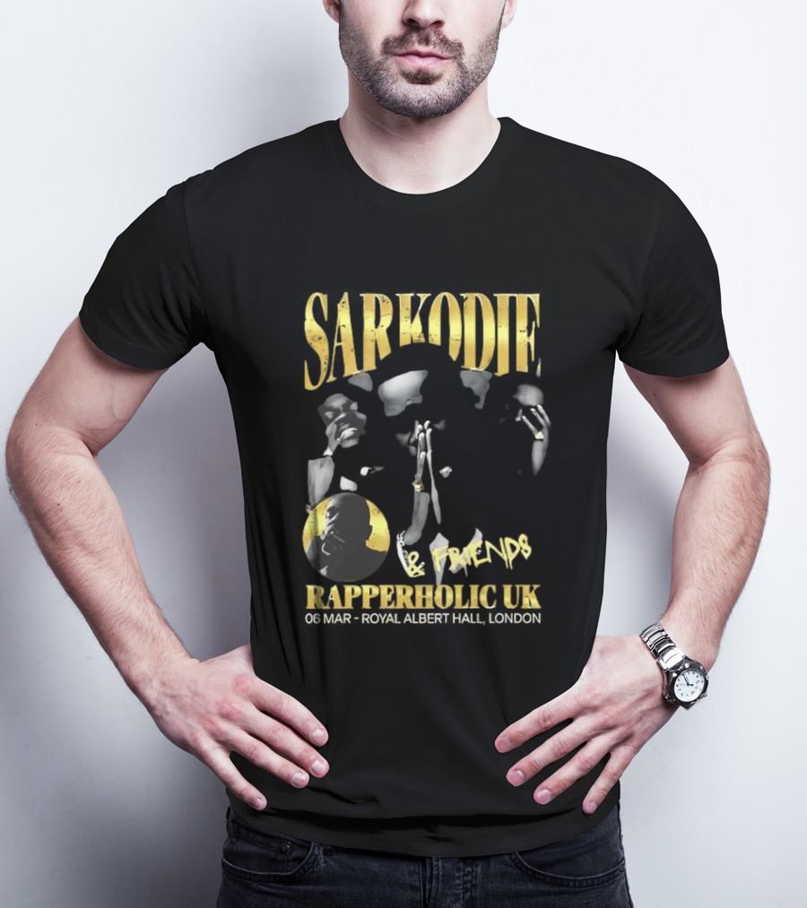 Sarkodie And Friends Rapperholic UK Made Of Black London 2015 T-Shirt