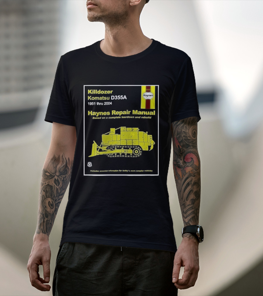 Killdozer Komatsu D355A Haynes Manual 2004 Colorado Rampage Event T-Shirt
