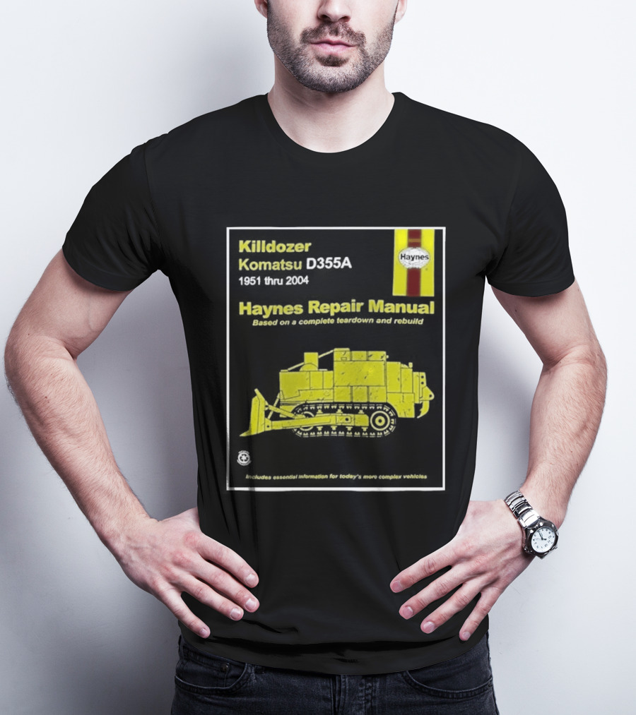 Killdozer Komatsu D355A Haynes Manual 2004 Colorado Rampage Event T-Shirt