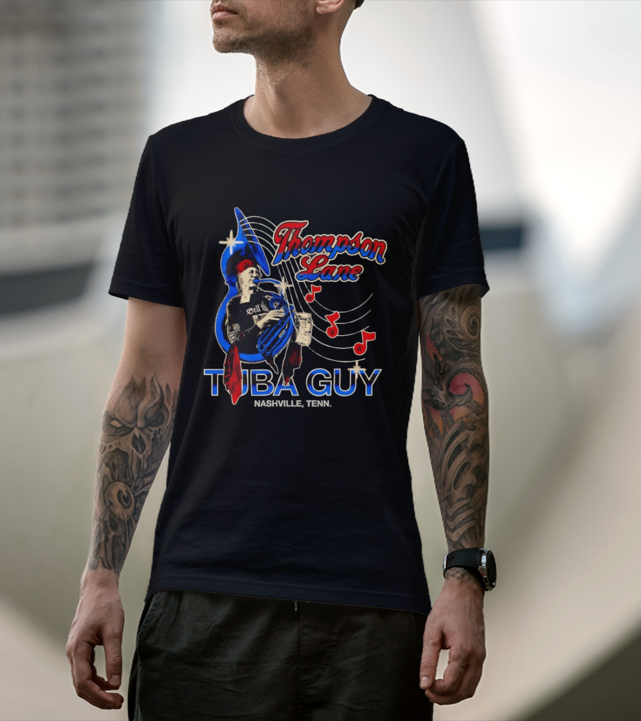Thompson Lane Tuba Guy Music Sell Nashville Tenn T-Shirt