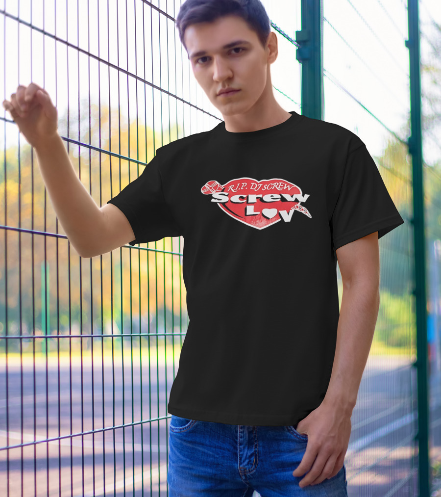 RIP DJ Screw Screw Love Heart T-Shirt