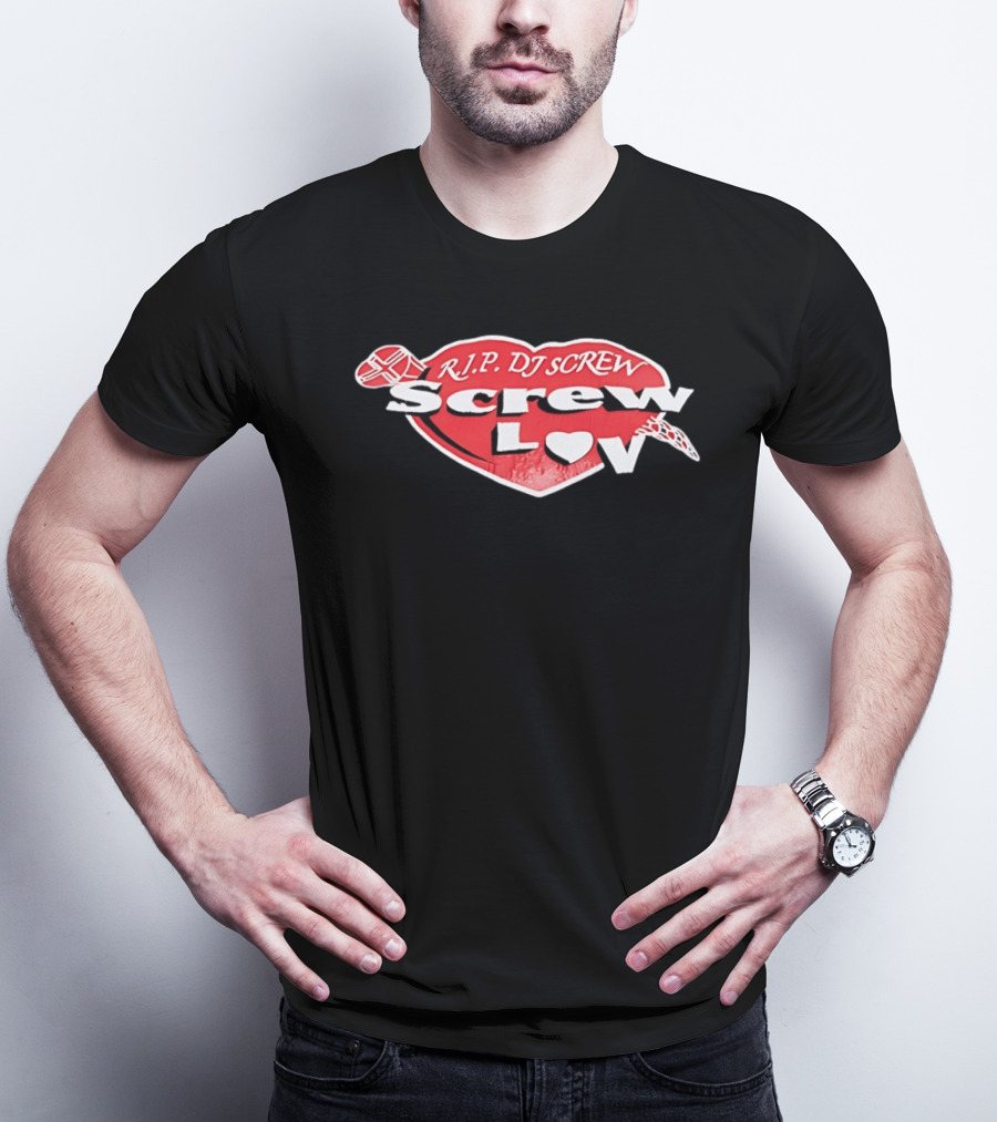 RIP DJ Screw Screw Love Heart T-Shirt