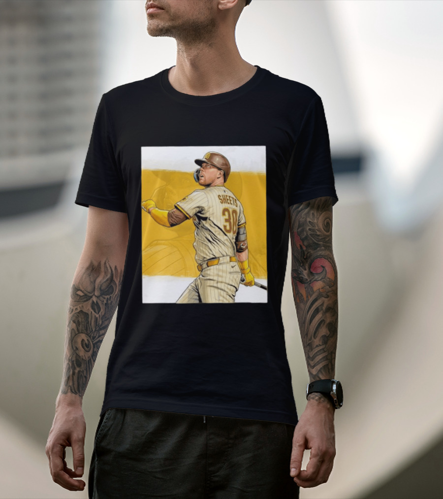 San Diego Padres Sheets 30 Baseball Player Action T-Shirt